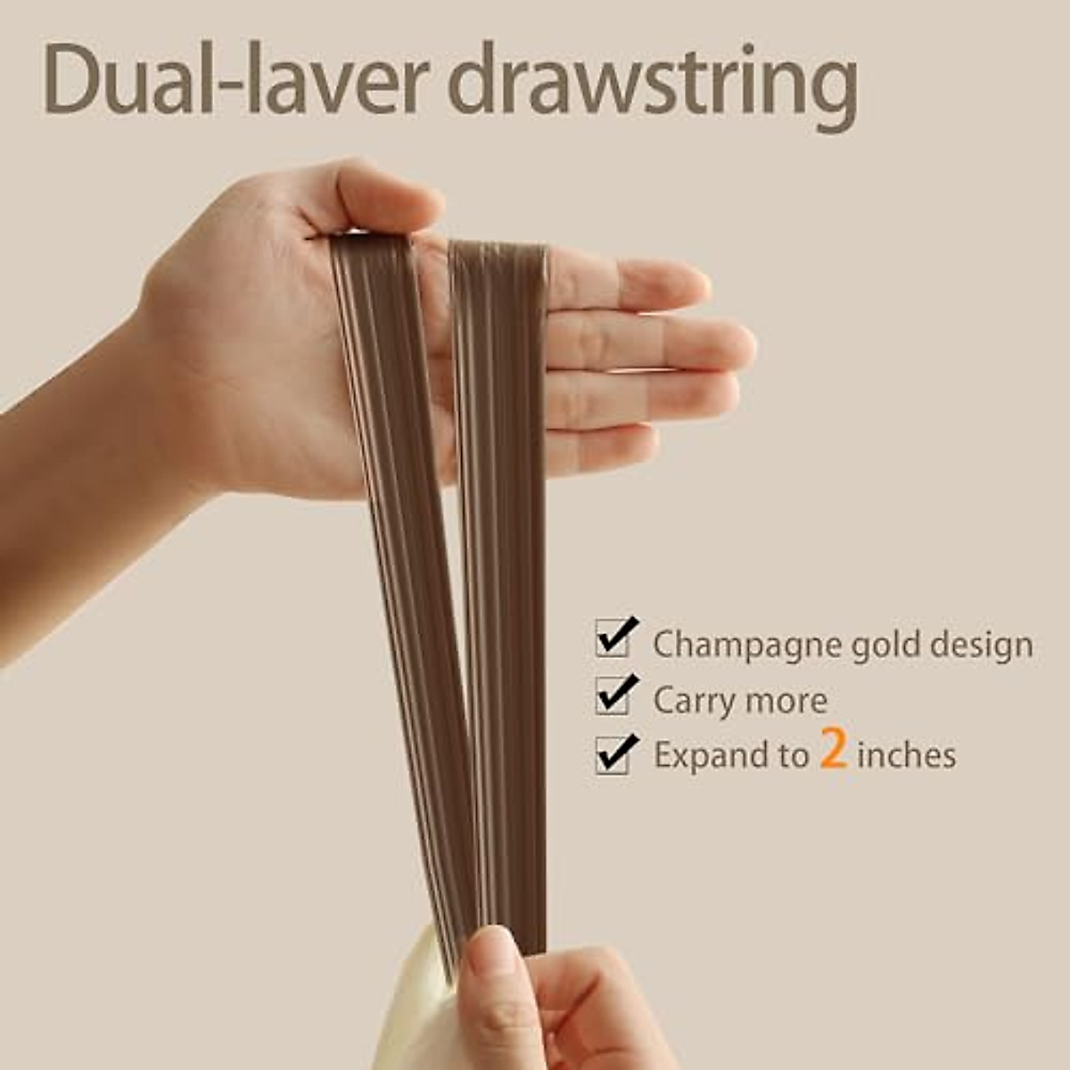 Noacy Small Trash Bags 4 Gallon Drawstring Apply to Kitchen Bathroom Bedroom Trash Can Mini White Garbage Bags, 62 Count