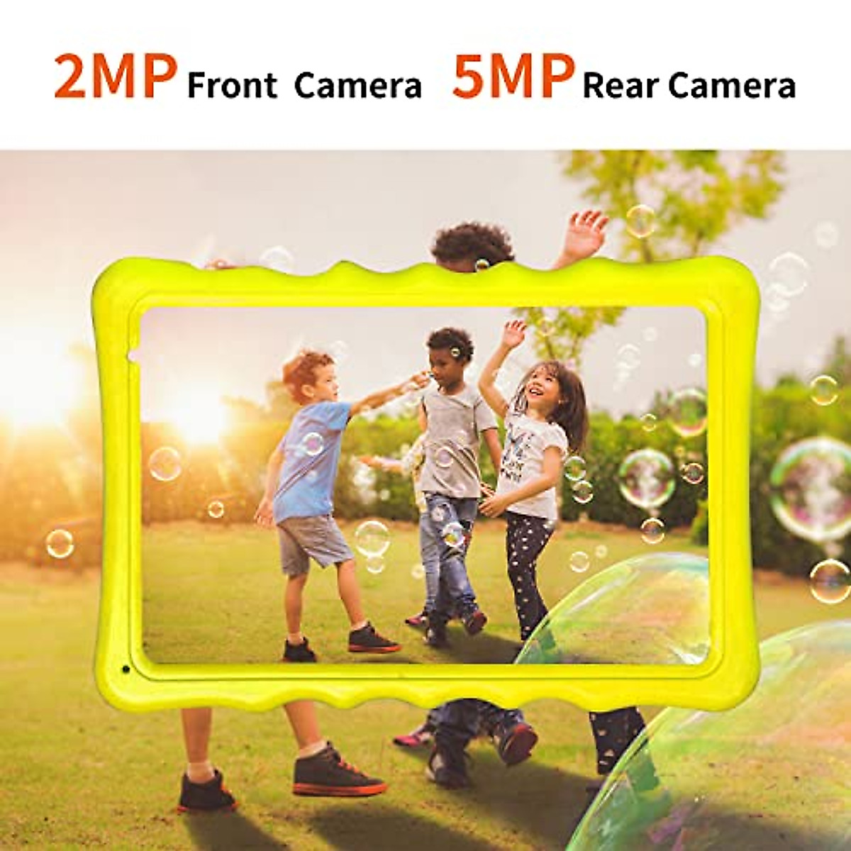 10 inch Kids Tablet, Android 12 Tablet for Kids,Google Tablet with 2GB RAM &32GB ROM,1280 * 800 IPS,2MP Front 5 MP Rear Camera,Kids Tablet with Colorful Kid-Proof Case,Ideal Kids Gift