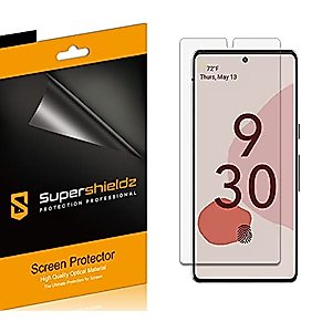 (6 Pack) Supershieldz Designed for Google Pixel 6 Screen Protector, High Definition Clear Shield (PET)