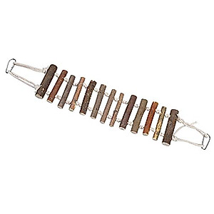 Birds Wood Ladder Toy, Multifunction Pet Birds Wood Ladder Bridge Toy Birds Swing Bridge Training Toys for Lovebirds Parakeets Parrots African Grey Cockatiel