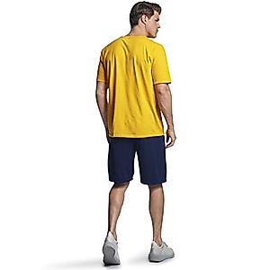 Russell Athletic Men's Essential Short Sleeve Tee Shirt, Gold, 3XL