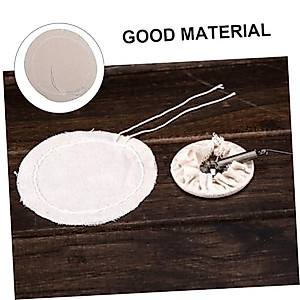 20pcs Coffee Pot Filter Cloth Tea Coffee Infuser Coffee Filter Supplies Syphon Coffee Brewer Siphon Coffee Filter Cotton Coffee Round Filter Cloth Espresso Cloth Filter Beige Unomor
