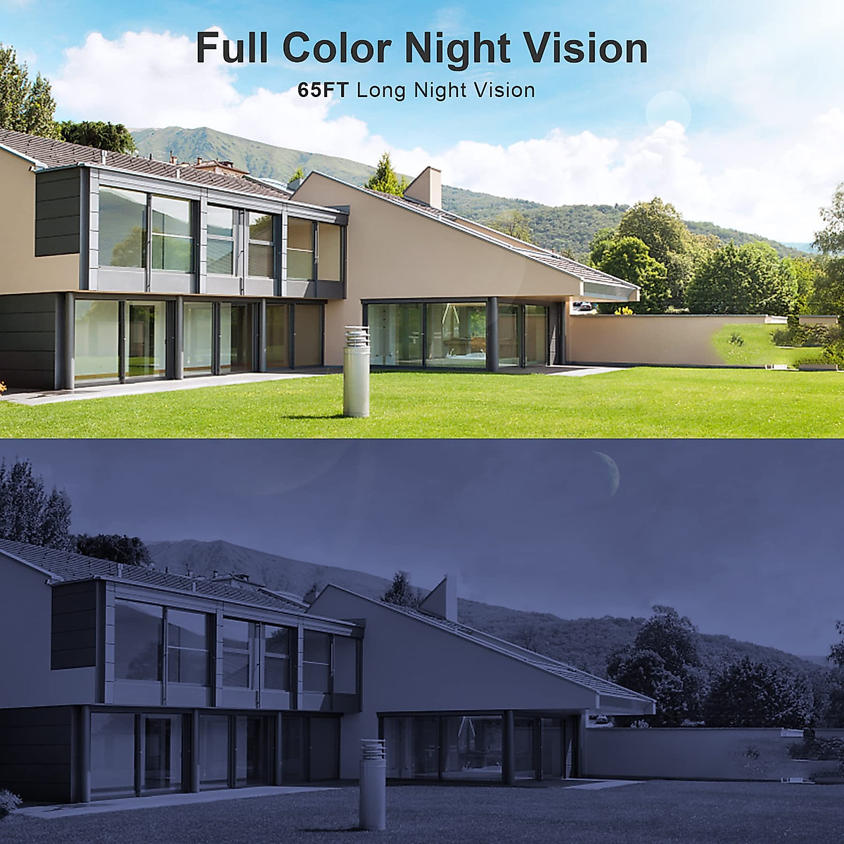 Ankway Solar Security Camera, Wireless Outdoor Cameras with Smart App, Color Night Vision, 360° PTZ WiFi Camera, IP65 Waterproof, AI Detection, 2-Way Talk, 3.5W Solar Powered Panel