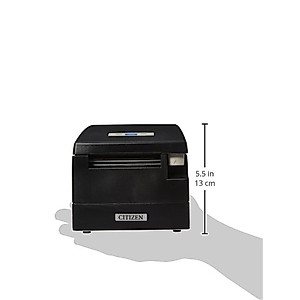 Citizen America CT-S2000UBU-BK CT-S2000 Series Hi-Speed POS Thermal Printer, 220 mm/Sec Print Speed, 42 Columns, USB, Internal Power Supply, Black