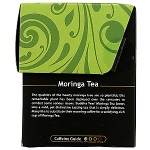 Buddha Teas Organic Moringa Tea - OU Kosher, USDA Organic, CCOF Organic, 18 Bleach-Free Tea Bags