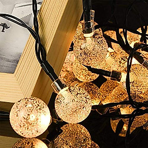 ZBM--ZBM Solar String Light, Outdoor Fairy Lights Waterproof Crystal Ball Decorative Lights for Garden, Terrace, Garden, Home Decorative Lights Luces de hadas