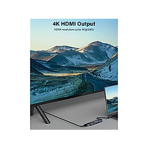 Equip 133487 USB-C 5-in-1 Multifunction Adapter HDMI USB 3.2 Gen1 100W USB PD