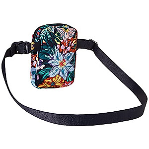 Vera Bradley Women's Cotton Small Convertible Crossbody Purse With RFID Protection, Happy Blooms, One Size