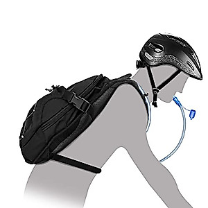 Zavothy Lightweight Hydration Backpack with 2L Water Bladder Water Backpack Hydration Pack for Cycling Running Biking Hiking Backpack Black