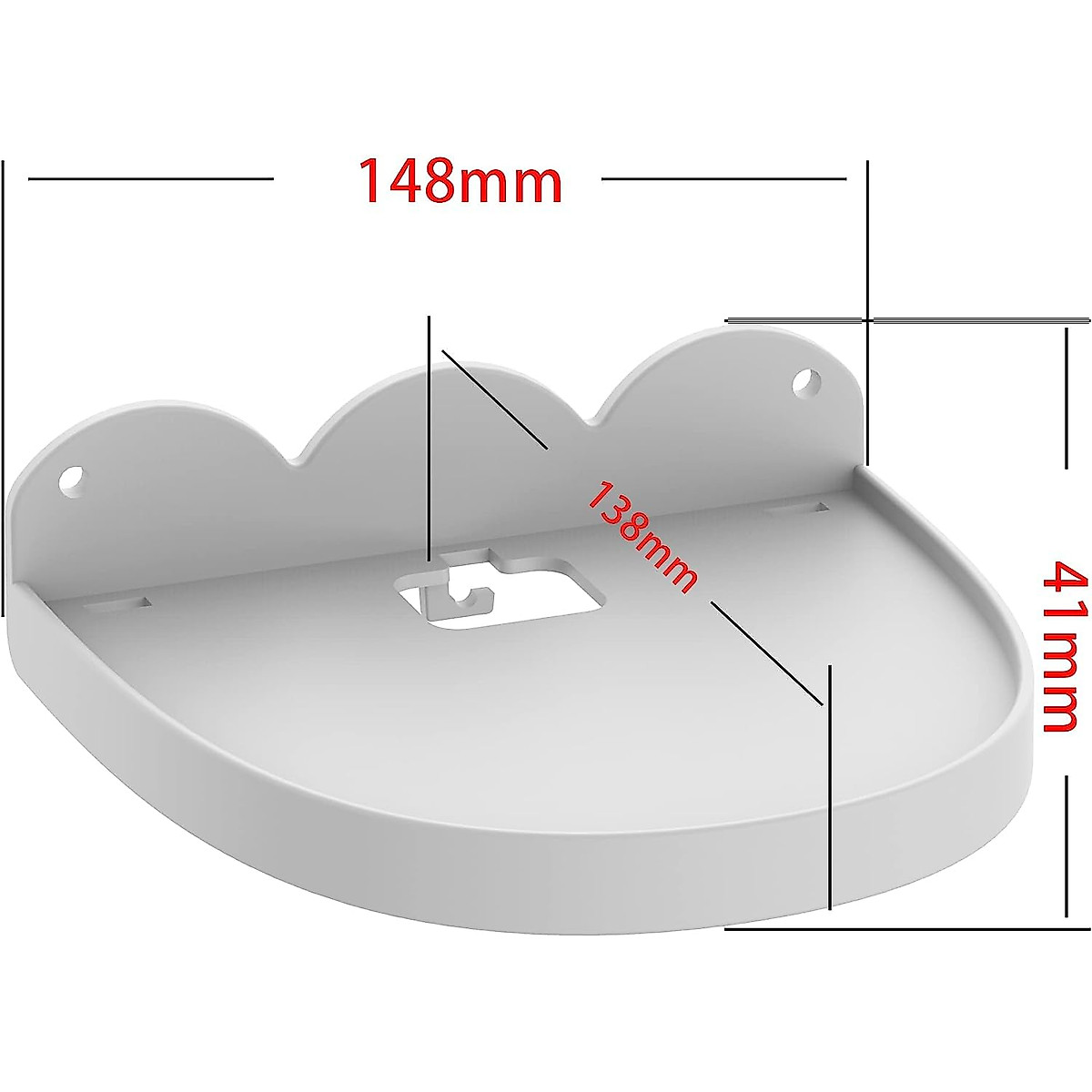 Compatible with Amazon Echo Pop Holder Echo Pop Stand Mount Echo Pop Wall Mount with Integrated Cable Management, No Screws Required, Speaker Accessories Rack (Echo Pop, Black, JT01) 2 Pieces