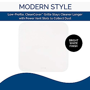 Broan-NuTone FG701S Universal CleanCover Bathroom Exhaust Upgrade Grille Cover, White Bath Fan