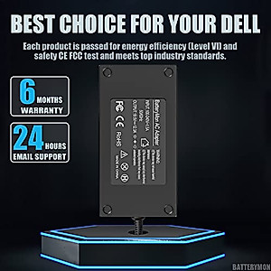 240W Power Adapter for Dell Alienware M15 R2 R3 R4 R6 R7 Alienware 15 17 M17 M11X M14X M17X M18X X15 Area-51m PA-9E, Dell G15 G7 G5 G3 Gaming Laptop Charger with LED Indicator 7.4mm Tip