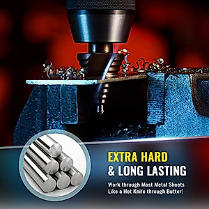 ZELCAN Cobalt Added M35 Step Drill Bit, Spiral Step Drill Bit, Unibit Drill Bit for Cutting Drilling Holes On Stainless Steel, Steel, Metal Sheet, Multiple Hole Stepped Up Bit for Professionals