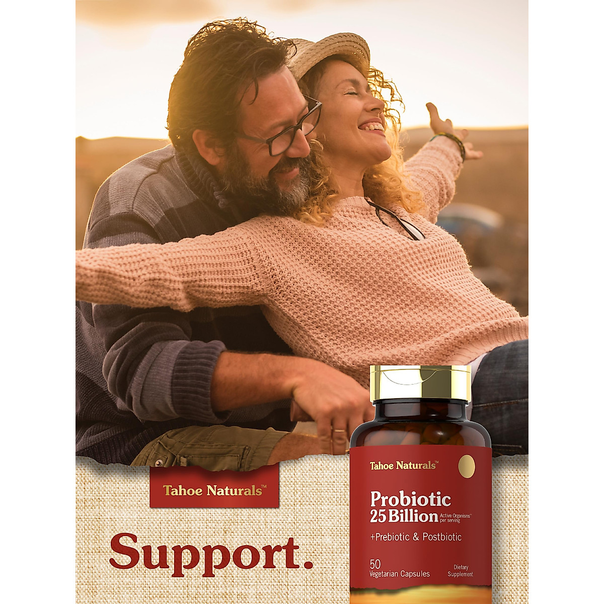 Carlyle Prebiotic, Probiotic & Postbiotic | 25 Billion CFU | 50 Powder Pills | Men and Women's Digestive Health | Vegetarian and Non-GMO Supplement