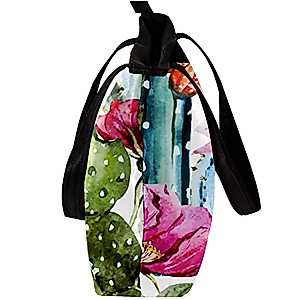Tote Bag Women Satchel Bag Handbag Stylish Tote Handbag for Women Hobo Bag Fashion Crossbody Bag, Tropical Plant Flower Cactus