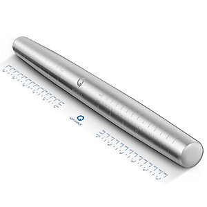 French Rolling Pin with Measurements - Quellance Rolling Pins for Baking,17.5" Fondant Rollong Pin,Stainless Steel Rolling Pin Dough Roller