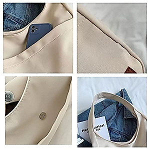 Sanxiner Large Capacity Tote Shoulder Bag,Lightweight Hobo Handbag,Work Tote Bag For Women (1-Khaki)