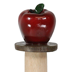 Ebros Gift Fresh Wipes Crisp Red Apples Harvest Basket Paper Towel Holder Figurine Dispenser for Rustic Country Kitchen Decor Old Fashioned Table Decorations