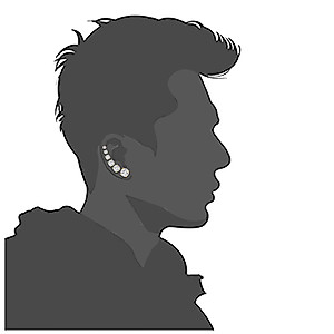 5 Pairs Titanium Screw Back Stud Earrings Set for Sensitive Ears, Hypoallergenic Surgical Stainless Steel Double Sided Round Cubic Zirconia Earrings for Women Men (5pcs gold stud set)