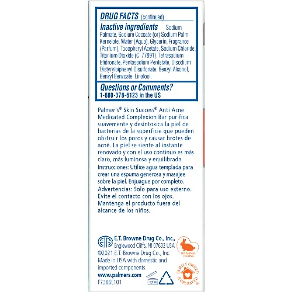 Palmer's Skin Success Eventone Medicated Anti-Acne Complexion Soap Bar, 3.5 Ounces (Pack of 12)