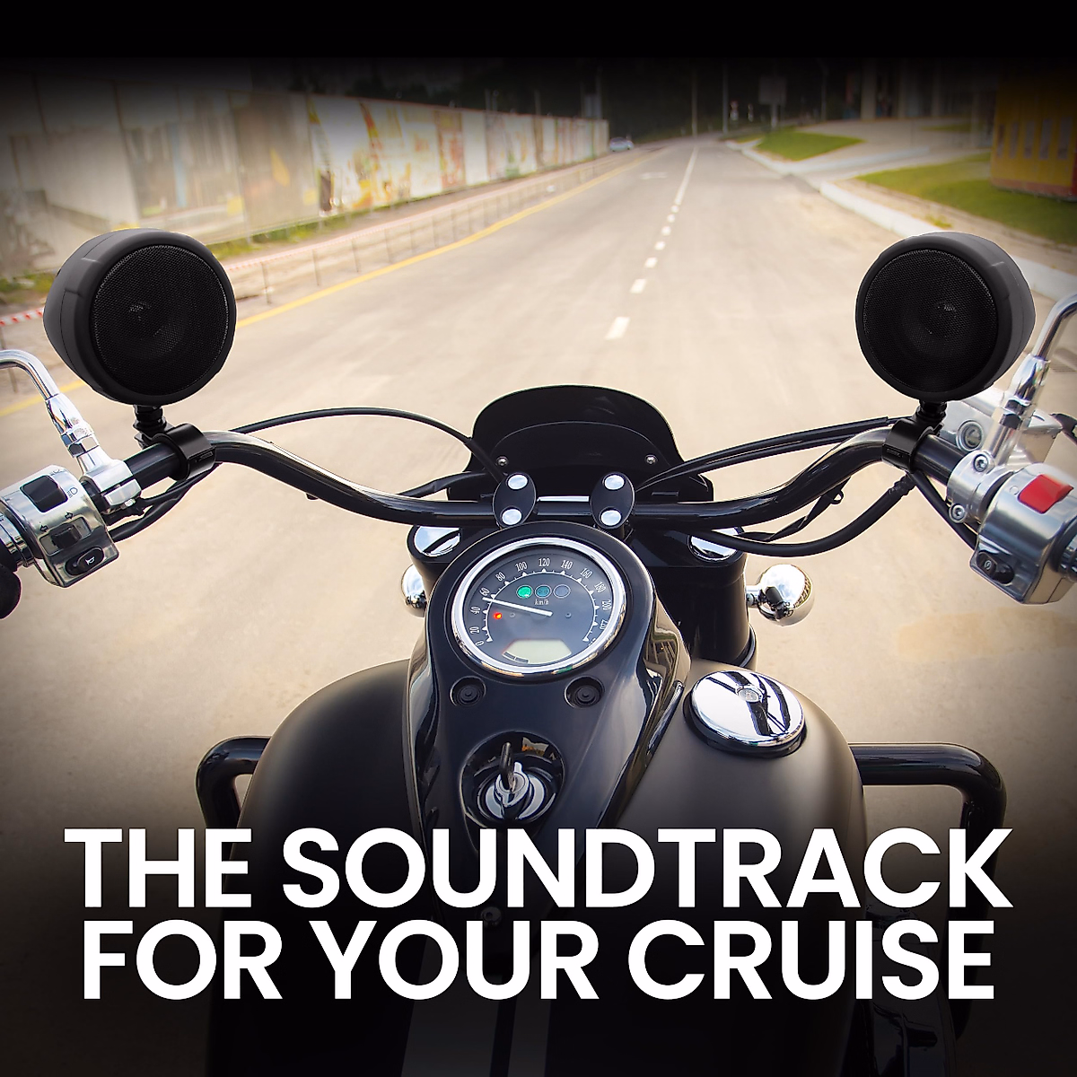 BOSS Audio Systems MCBK425BA 3 Inch Motorcycle Speakers – Built-in Bluetooth Amplifier, Weatherproof, Volume Control, ATV UTV Compatible