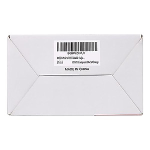 rockpapa HS20 Wired Kids Headphones for School, Foldable Lightweight Boy Girl Headphones with Microphone & 3.5mm Jack for 3-15 Year Old for Airplane Tablet Phones Black Orange