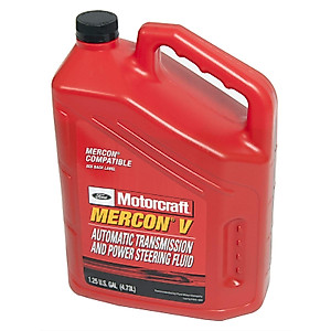 Ford Genuine XT-5-5QM MERCON-V Automatic Transmission and Power Steering Fluid - 5 Quart