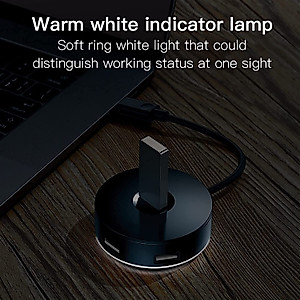 USB 3.0 4-Port USB Hub 5gbps Adapter USB Type C Hub Computer Pc for MacBook Huawei Type C USB 3.0 Hub (Type C,Black) (Type C,Black)