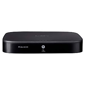 Lorex D841A82B Series 8 Channel 4K HD 2TB Analog HD Security System DVR with Advanced Motion Detection Technology and Smart Home Voice Control, Black