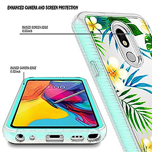 E-Began Case Compatible for LG Stylo 5 with [Built-in Screen Protector], LG Stylo 5V/Stylo 5X/Stylo 5 Plus, Full-Body Protective Rugged Bumper Cover, Shockproof Impact Resist Case -Hawaii