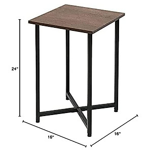 AZL1 Life Concept Modern Square Side End Accent Table for Living Room Bedroom Balcony Family and Office