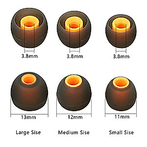 Earbud Tips Earbuds Replacement Tips Ear Tips Earbuds Eartips Eargels 9 Pairs SML