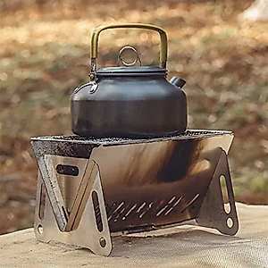 BBQ Grill Outdoor Gas grill Outdoor Portable BBQ Camping Grill Folding Compact Stainless Steel Charcoal Barbeque Grill Detachable Bonfire Grill Stove