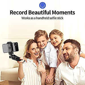 Aureday Phone Tripod, Flexible Tripod for iPhone and Android Cell Phone, Portable Small Tripod with Wireless Remote and Clip for Video Recording/Vlogging/Selfie