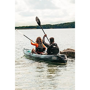 Perception Kayaks Tribe 13.5 Sit on Top Tandem Kayak for All-Around Fun Large Rear Storage with Tie Downs, Dapper