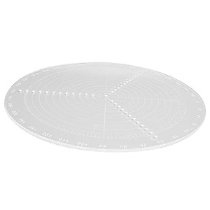 Round Center Finder with Clear Scales Acrylic DlY Woodworking Compass Circle Gauge(Large (30cm in diameter))
