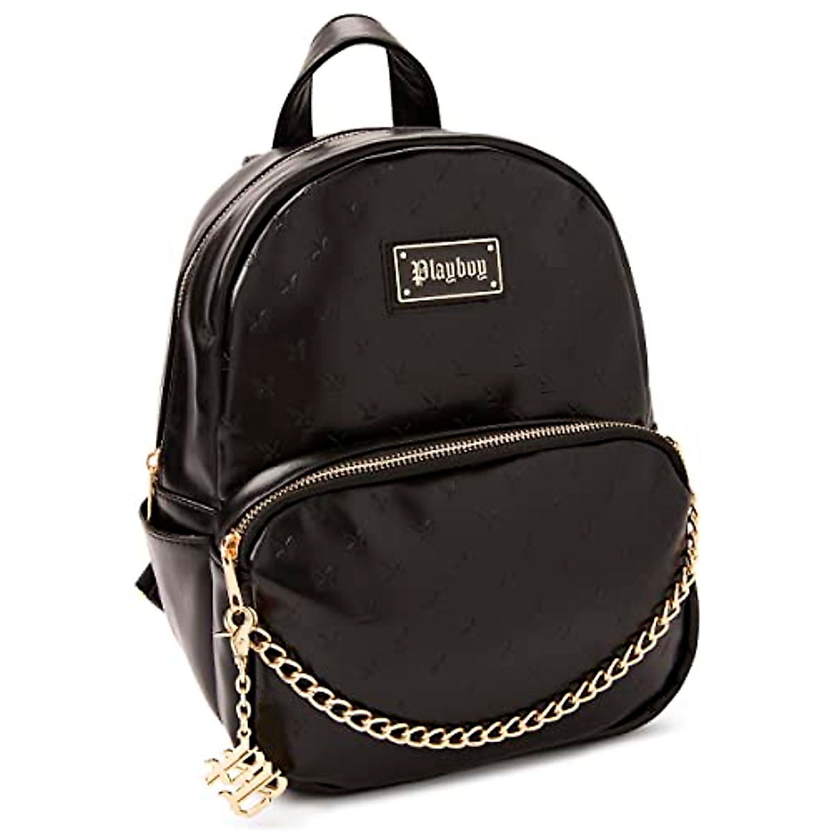Spencer's Black Embossed Playboy Mini Backpack