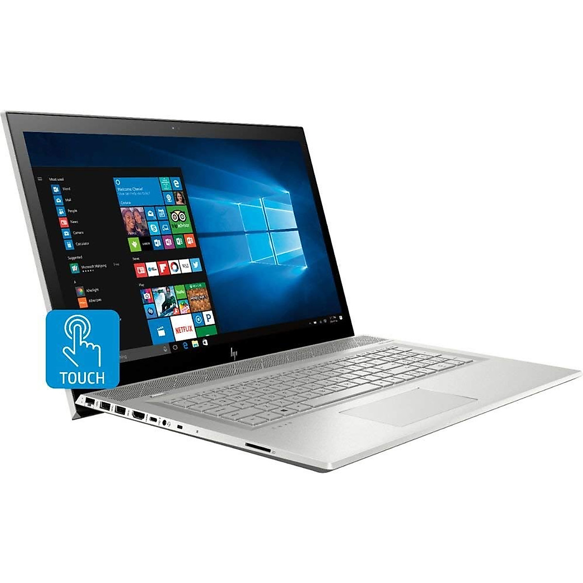 HP Envy 17m - 17.3" FHD Touch - i7-8550u - NVIDIA MX150 (2GB) - 12GB RAM - 1TB HDD - Silver