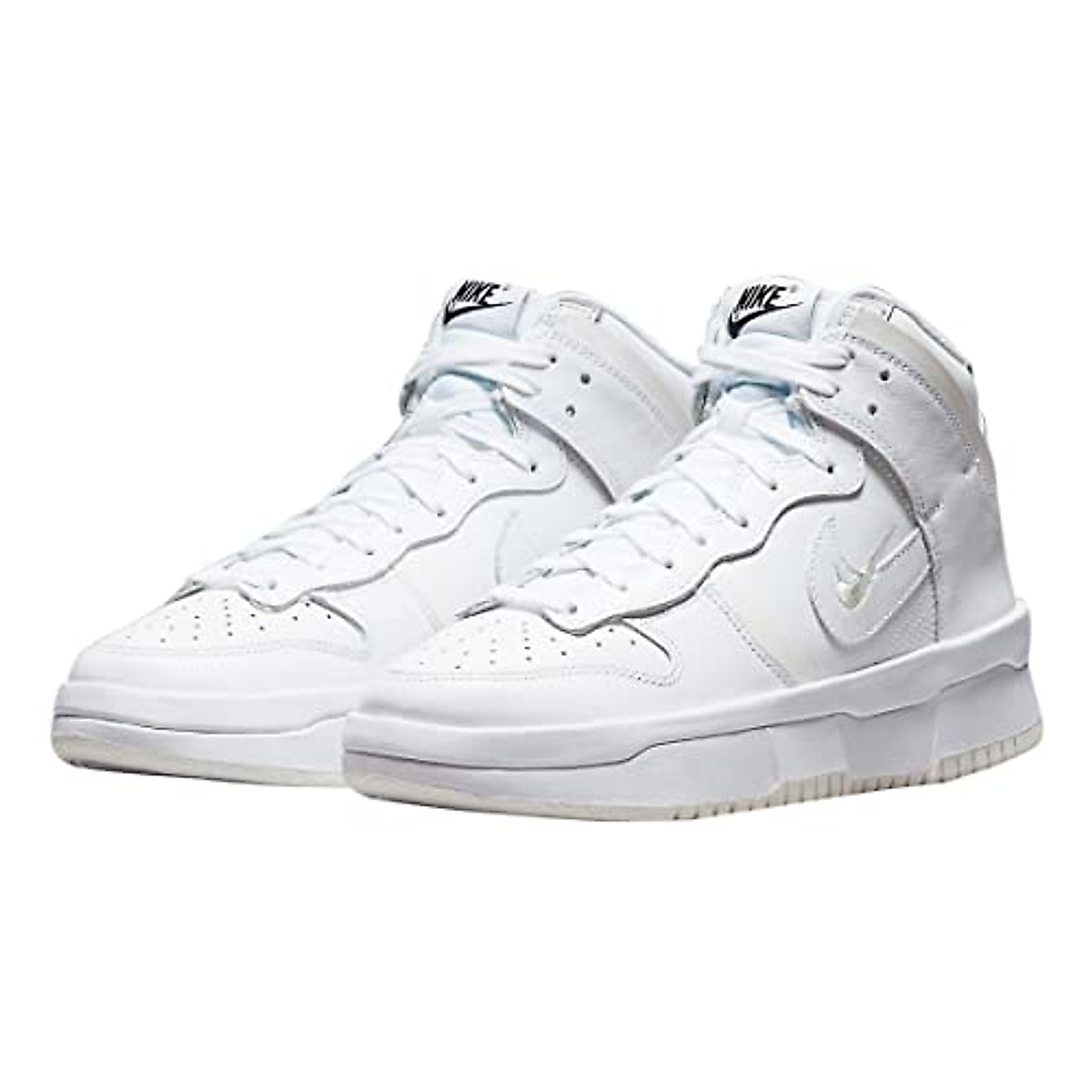 Nike Women's Dunk High Up Summit White/White-Sail-Black (DH3718 100) - 10