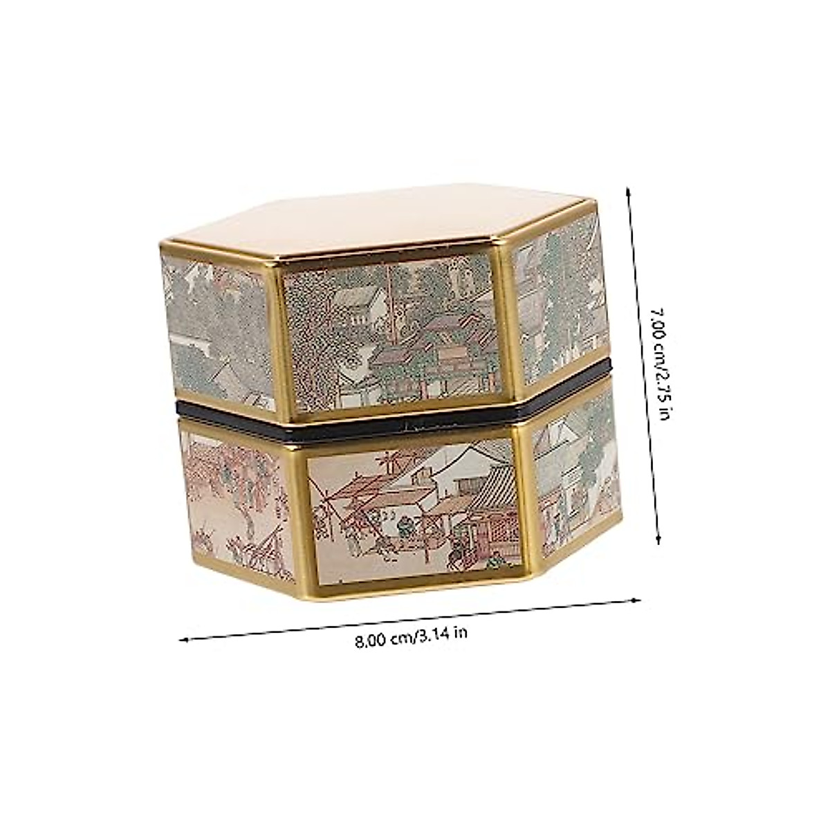 Didiseaon metal cookie tin snack container metal can with lid snacks container coffee bean jar loose leaf tea storage round tea tin tea bag holder teabags organizer tea and coffee organizer