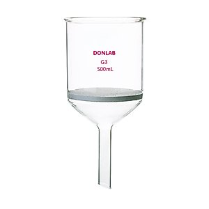 DONLAB EEA0153 Glass 150ml Buchner Filtering Funnel with Fritted Disc G3 Pore Size 16-30μm