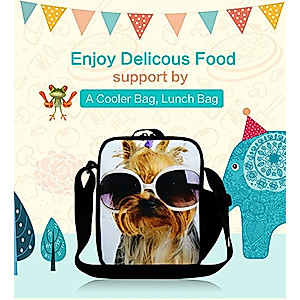 Generic Children Ball Pattern Lunch Bags for School Cool Mens Lunch Box Outdoor Picnic Bag