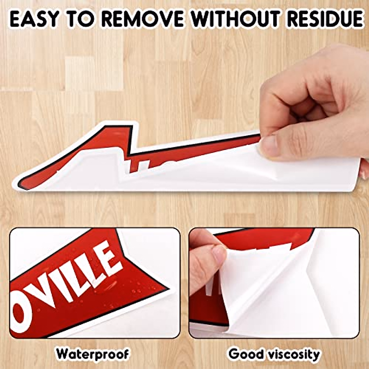 Grinch Christmas Decorations, 16PCS Welcome to Whoville Christmas Stickers Waterproof for Christmas Furry Grinch's Lair Themed Party Wall,Door,Windows, Floor