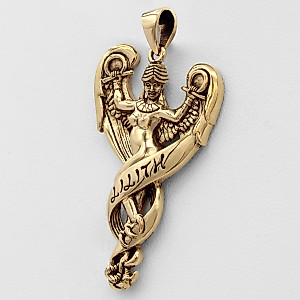 Dryad Design Lilith Pendant Goddess Jewelry - Bronze Wiccan Women's Empowerment Amulet