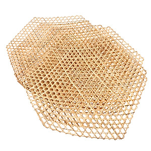 Hemoton 6pcs Bamboo Mat Kitchen Table Place Pad Vintage Wooden Placemat Dumplings Pastry Mesh Pans Divider Mat Bamboo Coaster Wooden Serving Trays Decorative Dish Mat Food Oil Wedding