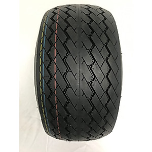 18x8.5-8 OEM Golf Cart Wheels and White Steel Tires Combo - Set of 4