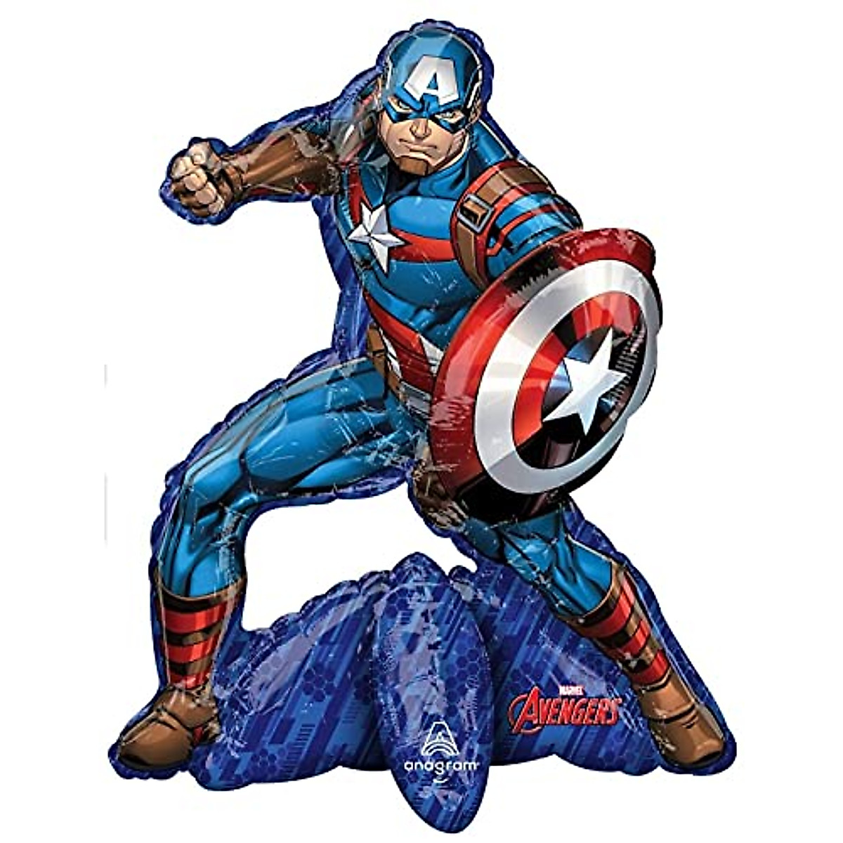 Anagram/MD 26" Avengers Captain America Birthday Party Decoration Supply Multi-Balloon Mylar Foil Air-Fill Balloon