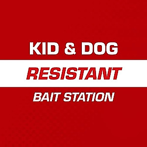 Tomcat Mouse Killer Child & Dog Resistant, Refillable Station for Indoor and Outdoor, 1 Station and 8 Poison Block Refills