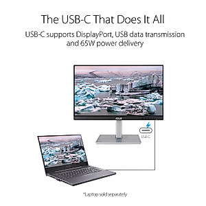 ASUS ProArt Display PA247CV 23.8” Monitor, 1080P Full HD, 100% sRGB/Rec. 709, IPS (RENEW) (Renewed)