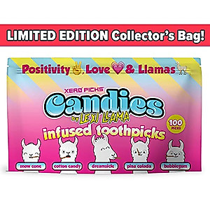 Xero Picks - Infused Flavored Toothpicks for Long Lasting Fresh Breath - Variety Packs (Candies, 5 Pack)